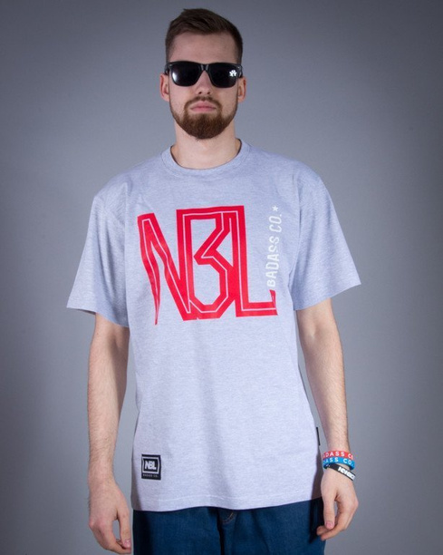 NEW BAD LINE NEW BAD LINE KOSZULKA BC MELANGE - KOSZULKI T-SHIRT