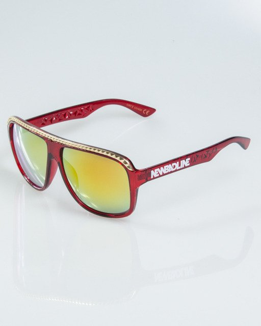 NEW BAD LINE OKULARY BRILLIANT GOLD-RED FLASH RED MIRROR 1104 - OKULARY ...