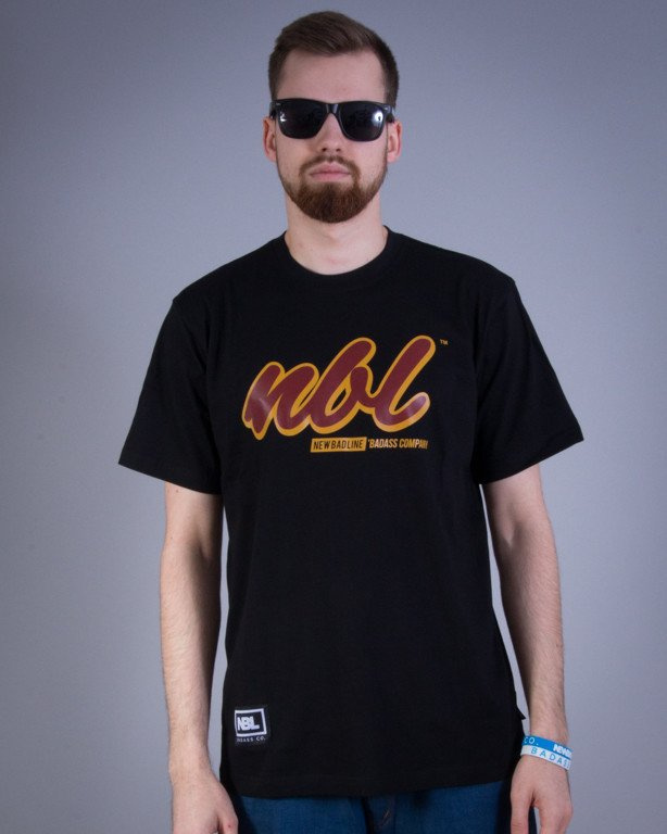 NEW BAD LINE NEW BAD LINE KOSZULKA MARKER BLACK - KOSZULKI T-SHIRT